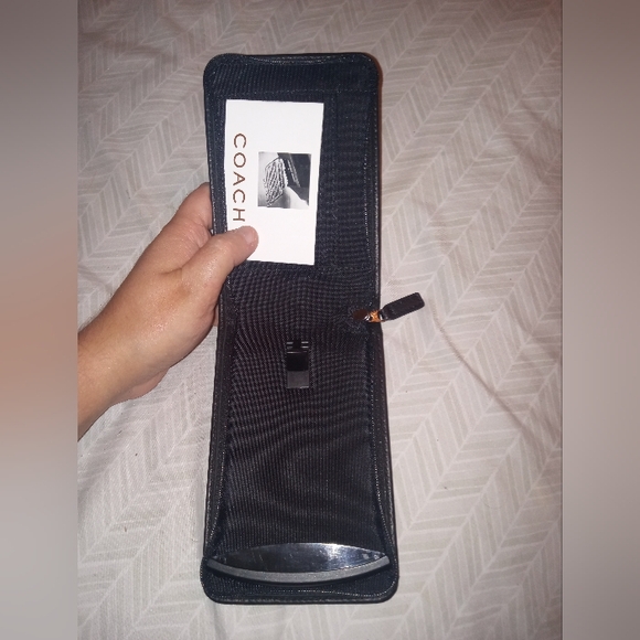 Coach | Accessories | Coach Mens Vintage Black Leather Notepad | Poshmark